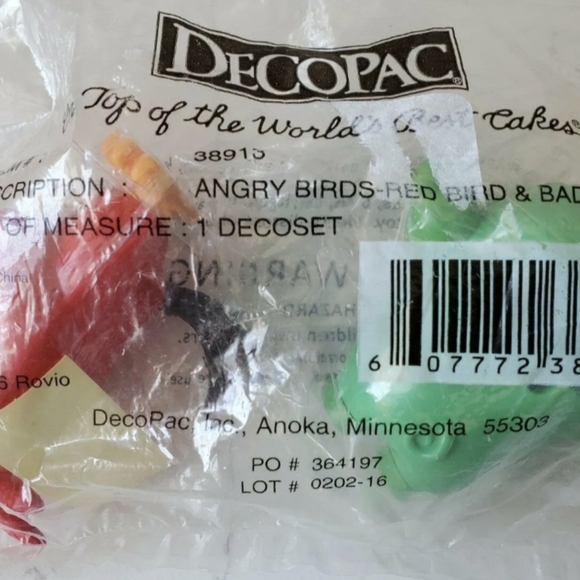 decopac | Party Supplies | Deco Pac Angry Birds Red Bird And Bad Piggy ...